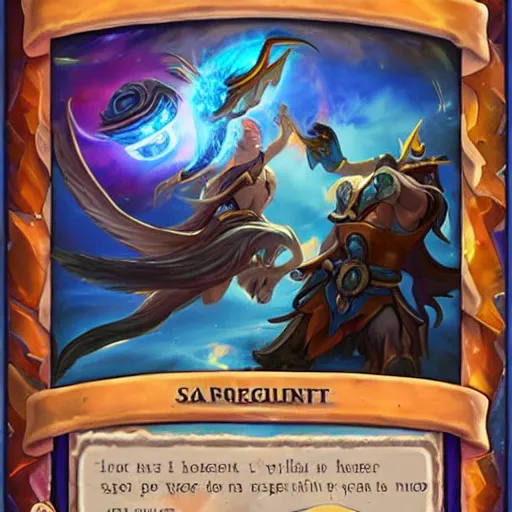 sun and moon merging spell, hearthstone art style, | Stable Diffusion ...