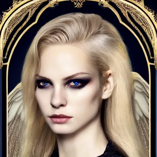 godlike awe-inspiring menacing Lucifer royal portrait, | Stable ...