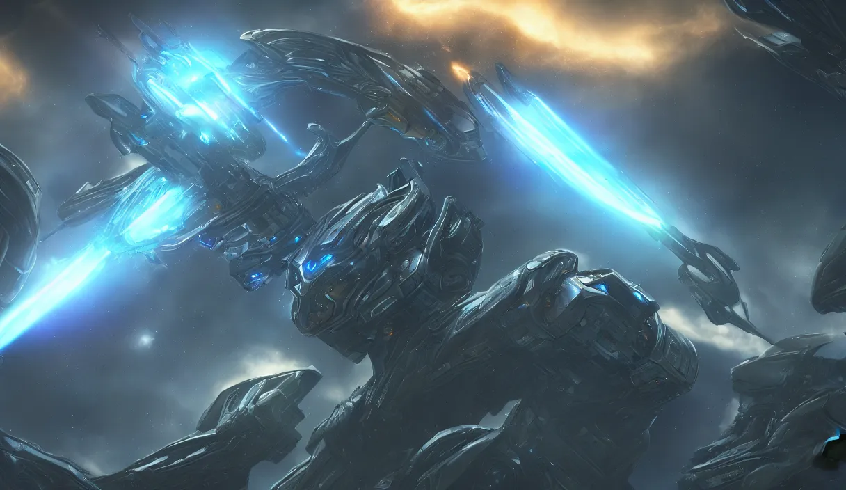 protoss spaceship beautiful art uhd 4 k, artstation, | Stable Diffusion ...