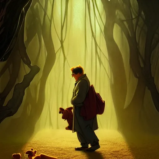 A film still of Winnie the Pooh as Morpheus in the | Stable Diffusion