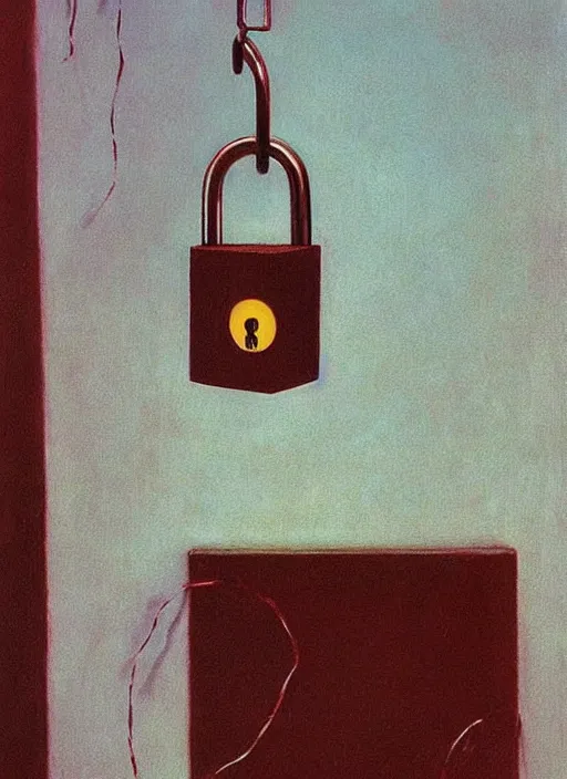 padlock on a birthday balloon Edward Hopper and James | Stable ...