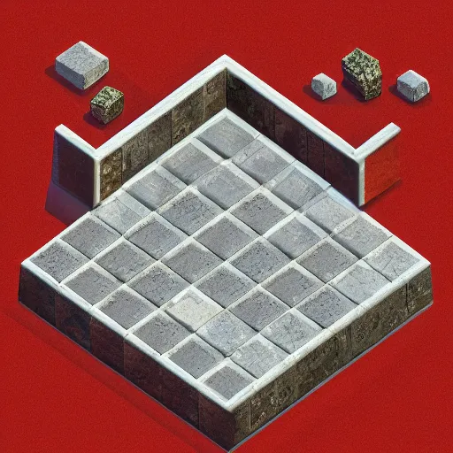 isometric view of a big stone with encrusted diamonds | Stable ...