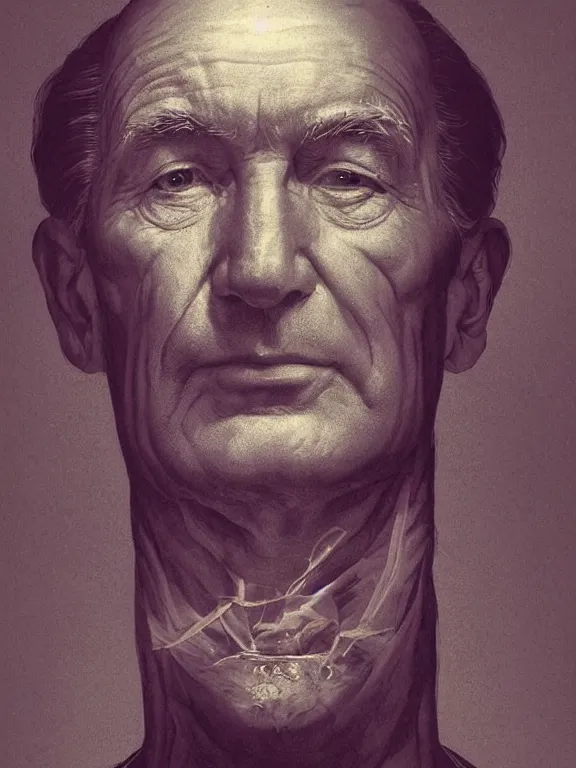 face portrait of old scientist albert hofmann art by | Stable Diffusion ...