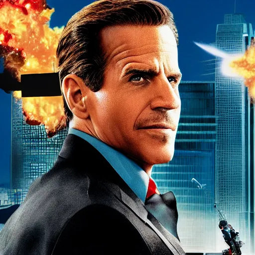 action hero movie poster, hunter biden, exploding | Stable Diffusion ...