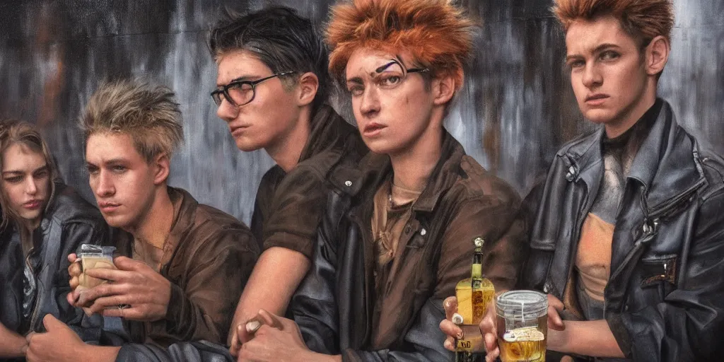 beautiful oil matte portrait painting, 8 0 s punks | Stable Diffusion | OpenArt