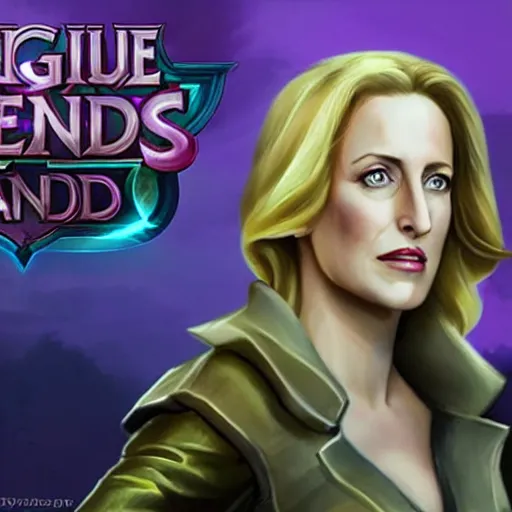 Gillian Anderson as a character in the game League of | Stable ...
