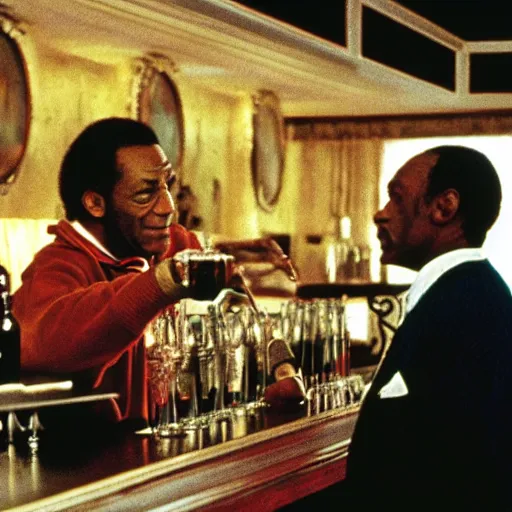 Bill Cosby in The Gold Room tending bar at the | Stable Diffusion | OpenArt