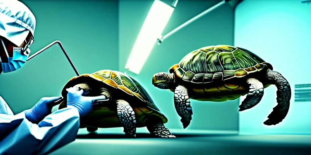 surgeon operating on a turtle, science fiction | Stable Diffusion | OpenArt