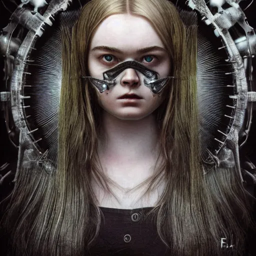 a striking hyper real illustration of Elle Fanning | Stable Diffusion ...