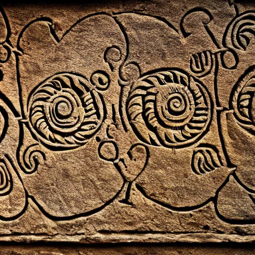 ancient engraving on a wall, 4 k, photography, highly | Stable ...