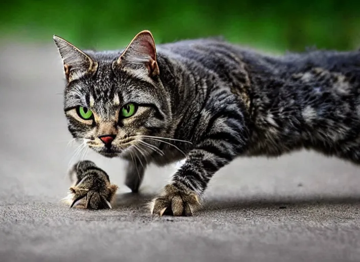 photo of a hybrid between a cat and a crocodile | Stable Diffusion ...