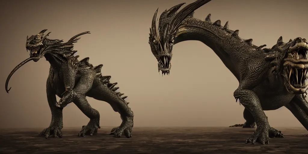 a dragon with alien mutations, octane render, 3D | Stable Diffusion ...