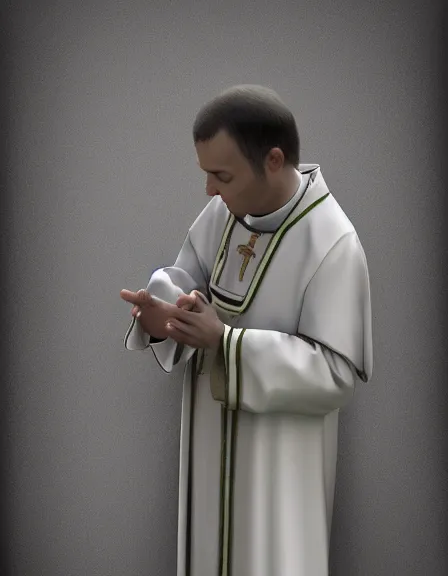 A priest fly praying, photorealistic | Stable Diffusion | OpenArt