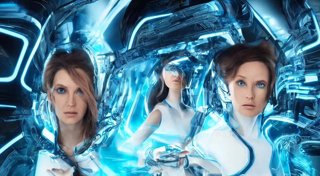 portrait of a woman wearing futuristic vr clothing | Stable Diffusion ...