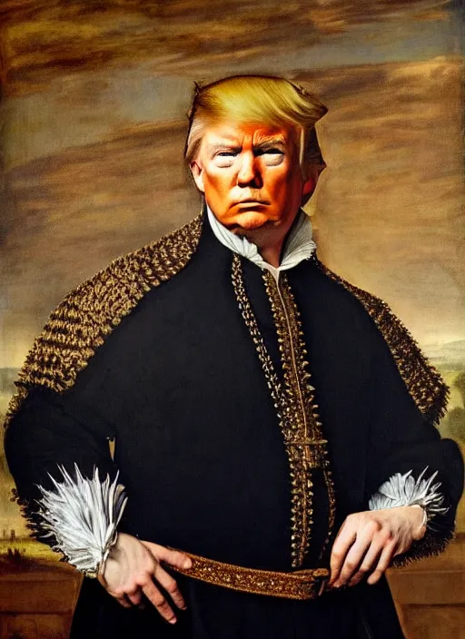 a masterwork portrait of donald trump in the style of | Stable Diffusion