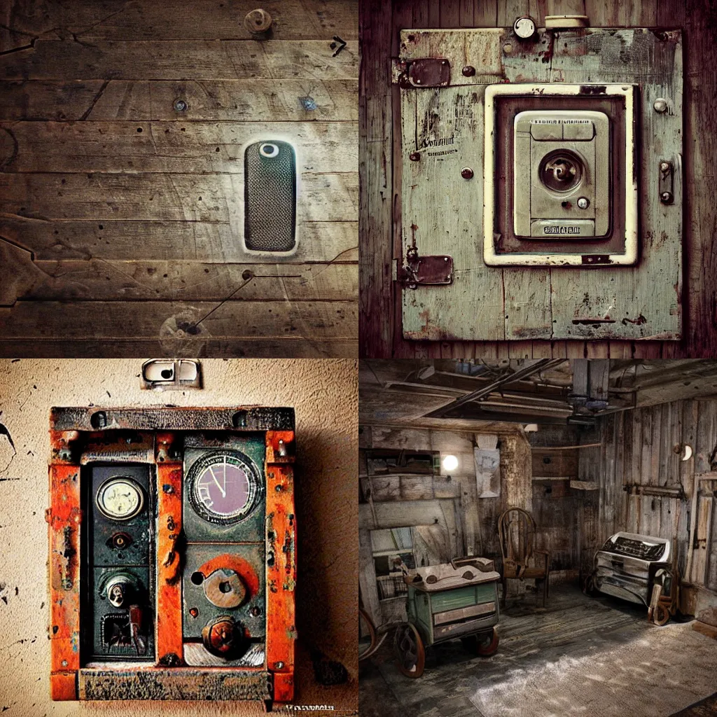 vintage rustic antique advanced future technology | Stable Diffusion ...