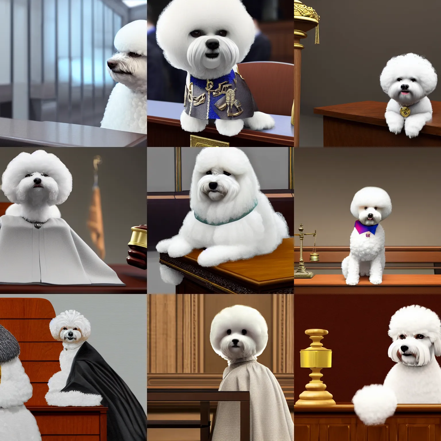 a closeup photorealistic illustration of a bichon | Stable Diffusion ...