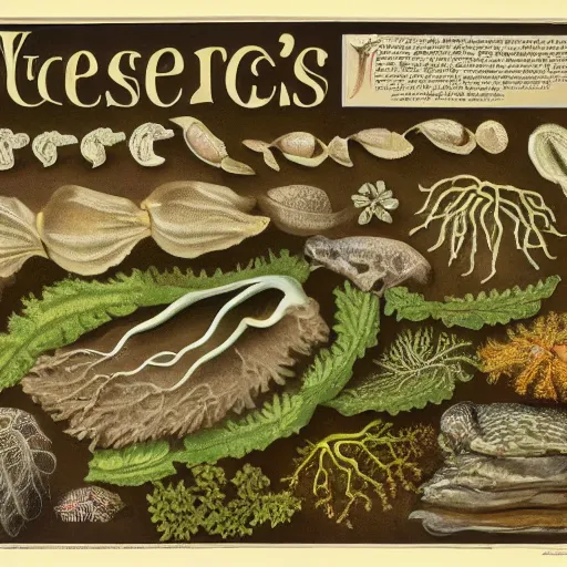 a complete vintage natural science educational poster | Stable ...