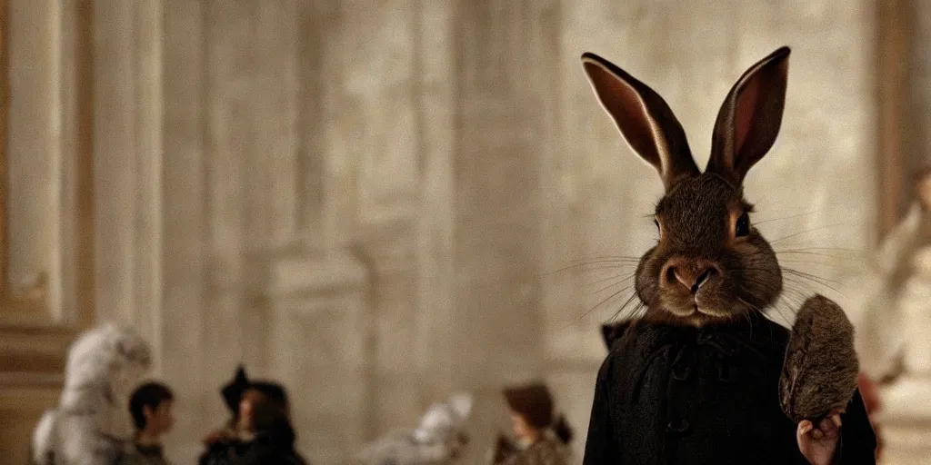 a rabbit in the movie russian ark, screenshot | Stable Diffusion | OpenArt