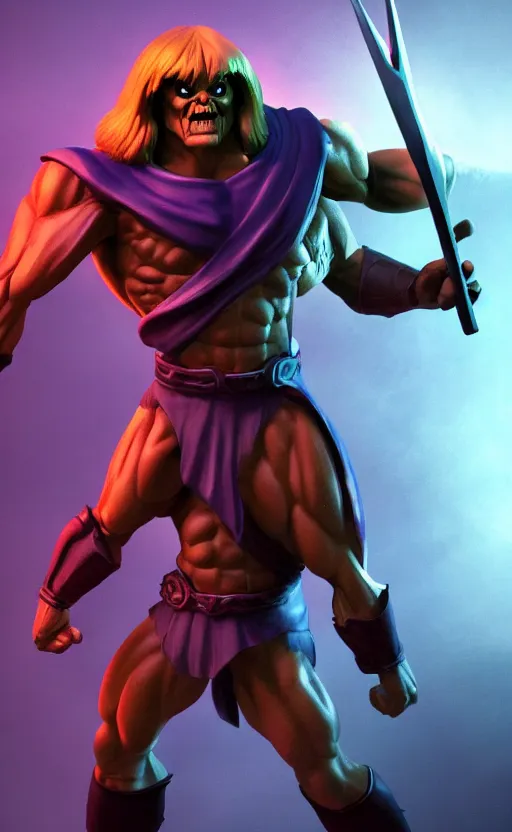 He-Man with a dark manner, centered fullest body | Stable Diffusion ...