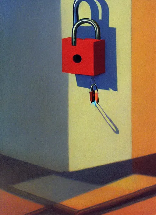 padlock on a birthday balloon Edward Hopper and James | Stable ...