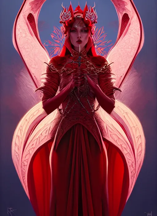 symmetry!! dungeons and dragons portrait of a red | Stable Diffusion ...