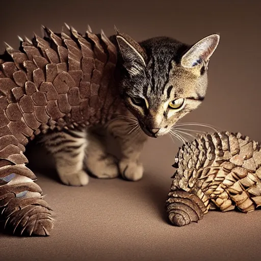 a Cat with the armor of a pangolin, national | Stable Diffusion | OpenArt