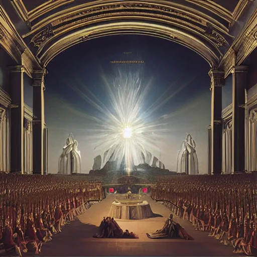 full lenght starship in the coronation of napoleon | Stable Diffusion ...