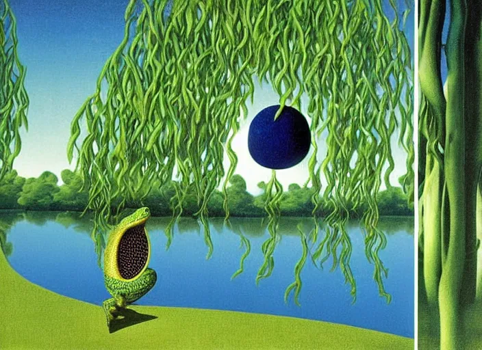 spherical frog looking out of a pond with a non - | Stable Diffusion ...