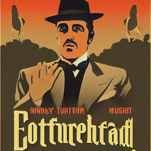 a poster for the godfather, featuring rabbits instead | Stable ...