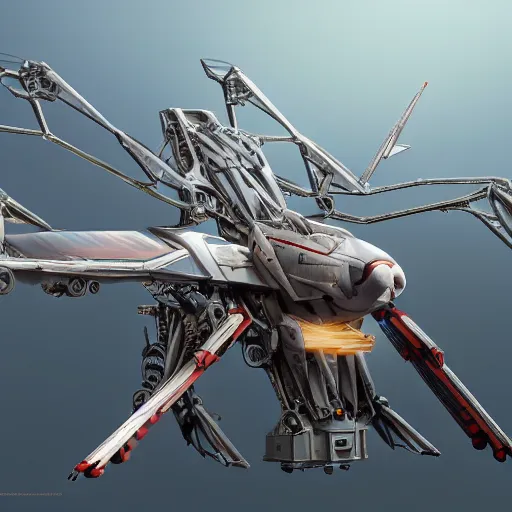 a mechanized dragonfly with wings spread out, 3 | Stable Diffusion