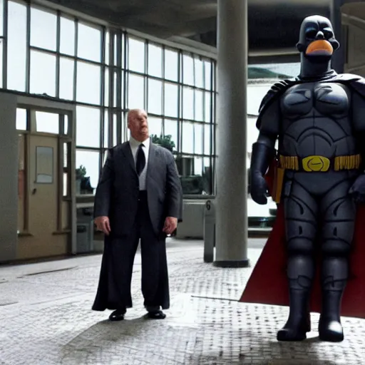 a still of homer simpson in the dark knight rises | Stable Diffusion ...