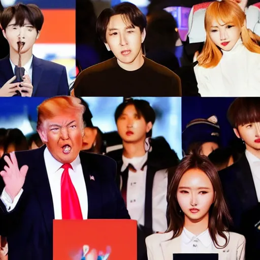 Trump, kpop star | Stable Diffusion | OpenArt