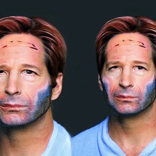 agent Fox Mulder from x-files with tribal face tattoo, | Stable ...