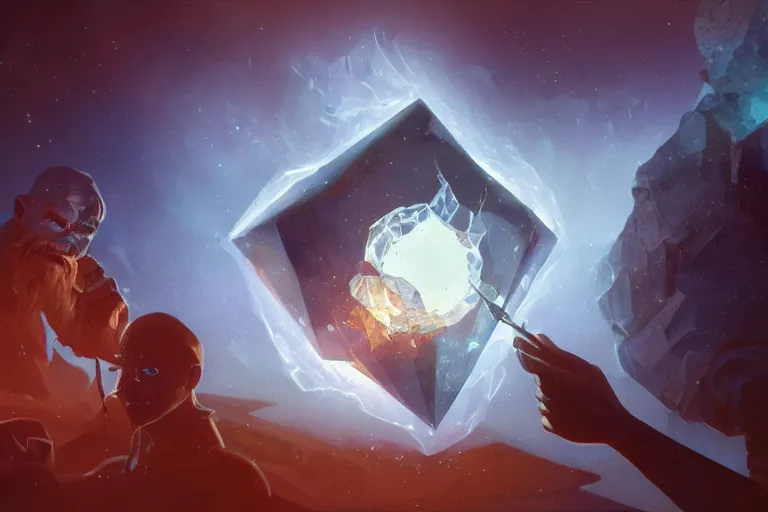 magic ring with a diamond, engraving, fire, ice, d & | Stable Diffusion ...