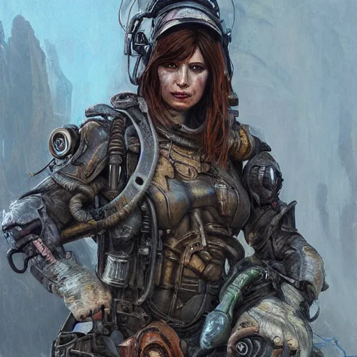 scifi character portrait Painting of a | Stable Diffusion