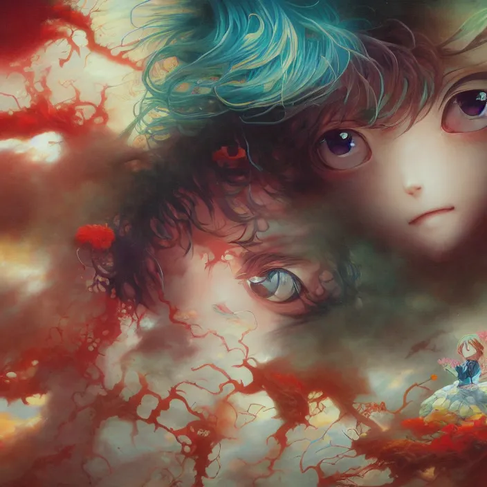 Close up Mamimi Samejima Iwakura Lain, LSD Dream | Stable Diffusion ...