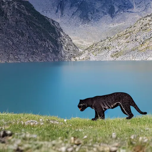 national geographic photograph, a panther walking | Stable Diffusion ...