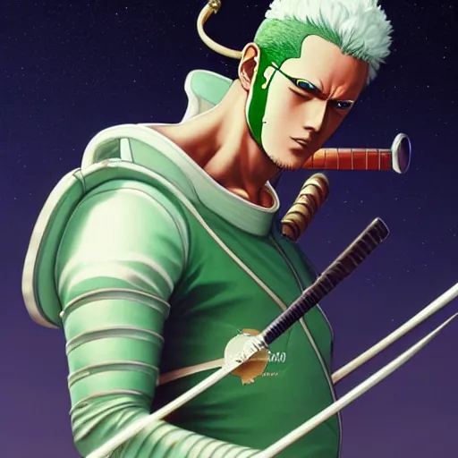 roronoa zoro in a astronaut suit and roronoa zoro, | Stable Diffusion ...