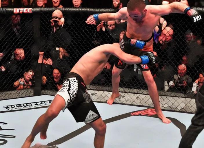 UFC boxing match in a medieval castle | Stable Diffusion