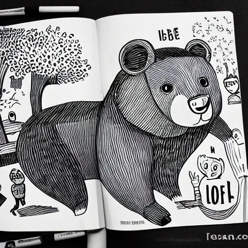 mcbess illustration for a kids book about a little bear | Stable ...