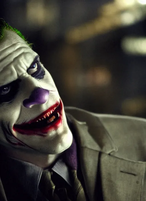 film still of Paul Walker as The Joker in The Dark | Stable Diffusion ...
