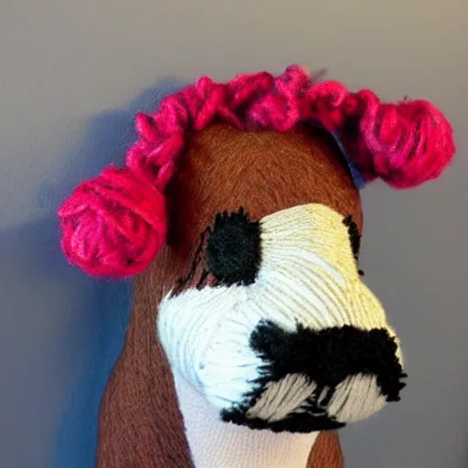 a dog made out of yarn | Stable Diffusion | OpenArt