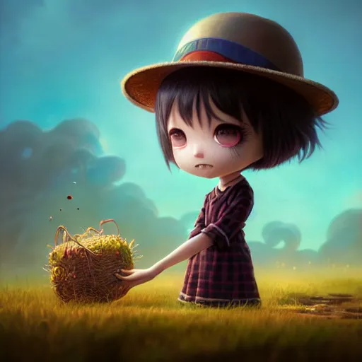 the work is mysterious and important, an epic chibi | Stable Diffusion