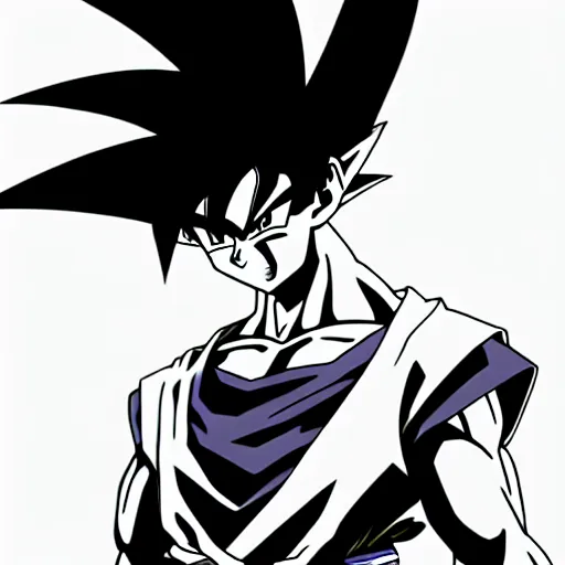 Goku, ultra wide angle, by Sadece Kaan, anime art, | Stable Diffusion