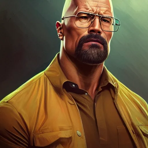 portrait of Dwayne Johnson as Heisenberg, elegant, | Stable Diffusion ...