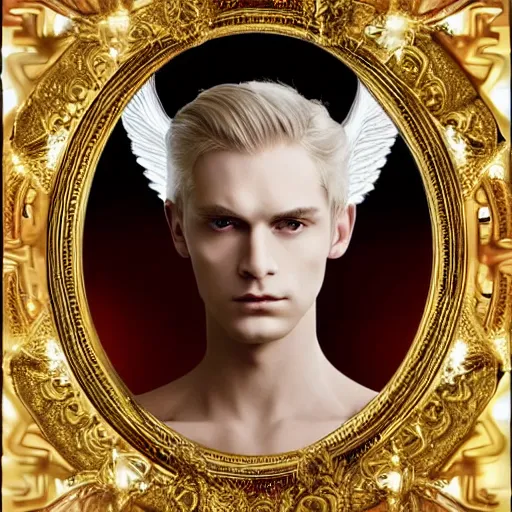 godlike awe-inspiring menacing Lucifer royal portrait, | Stable ...