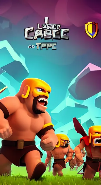 cool laser theme clash of clans style style app | Stable Diffusion ...