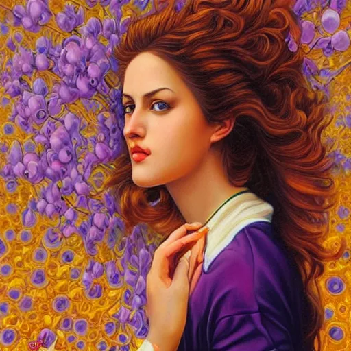 portrait painting of a woman, artwork by otto lohmuller | Stable Diffusion