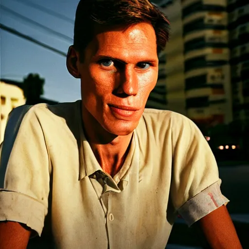 closeup portrait of Jerma in a Las vegas street, sus | Stable Diffusion